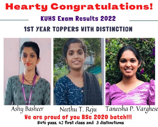 FIRST YEAR TOPPERS 2022 – Pushpagiri College of Nursing